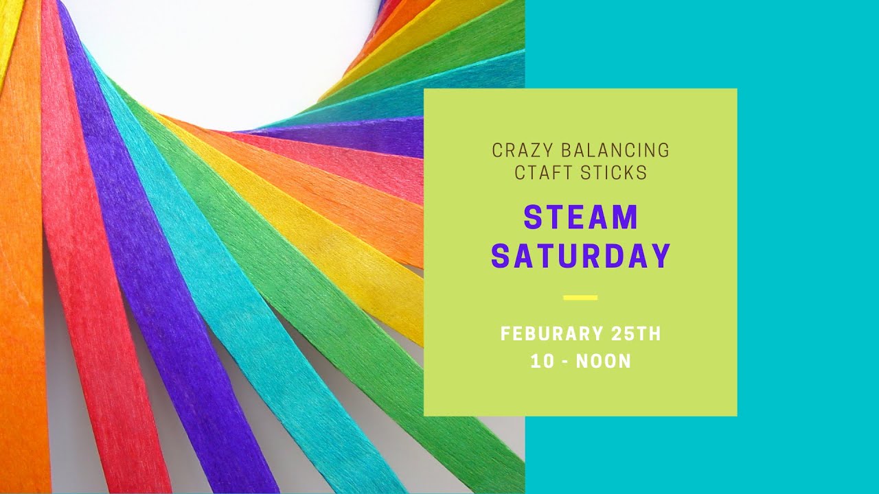 STEAM Saturday Crazy Balancing Craft Sticks - YouTube