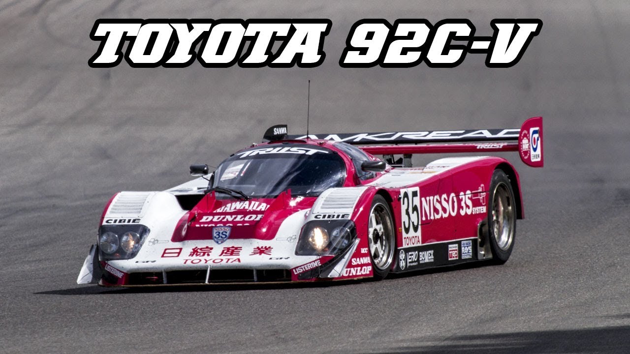 Toyota 92C-V Group C - flyby's at Spa 2017 - YouTube