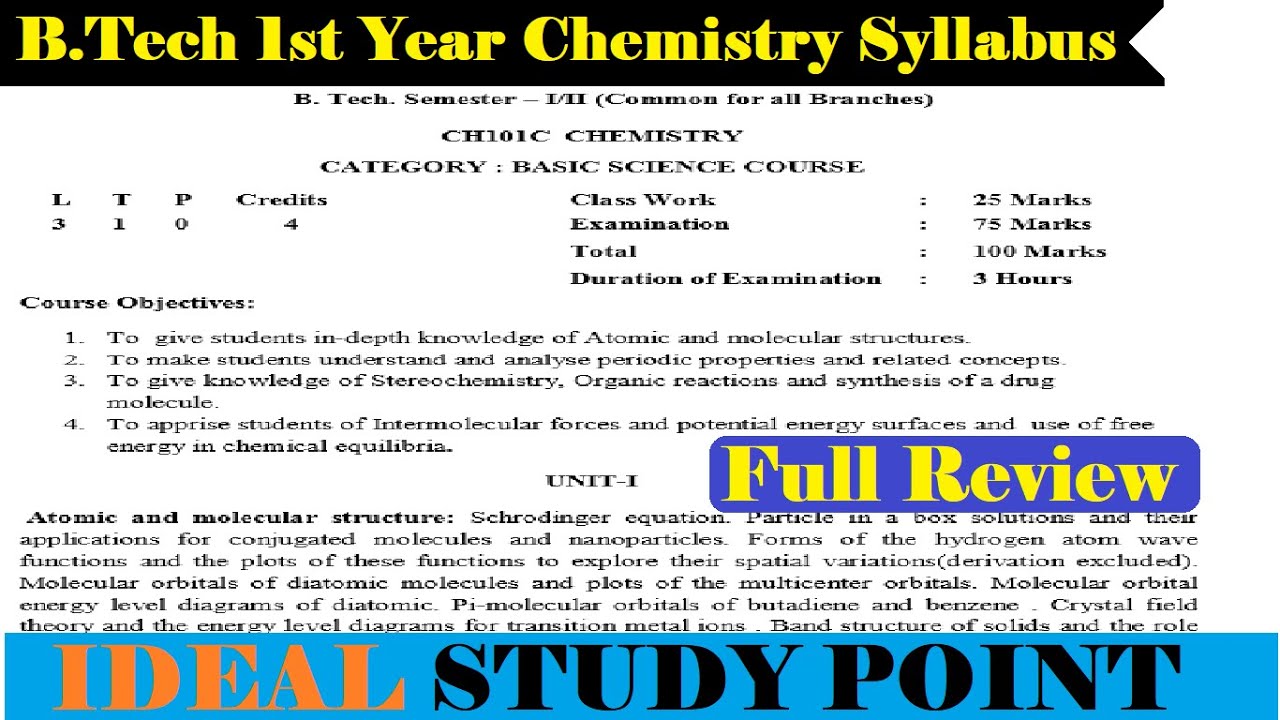 Engineering Chemistry Syllabus B tech 1st Year Chemistry Syllabus engineering-chemistry-syllabus-b-tech-1st-year-chemistry-syllabus