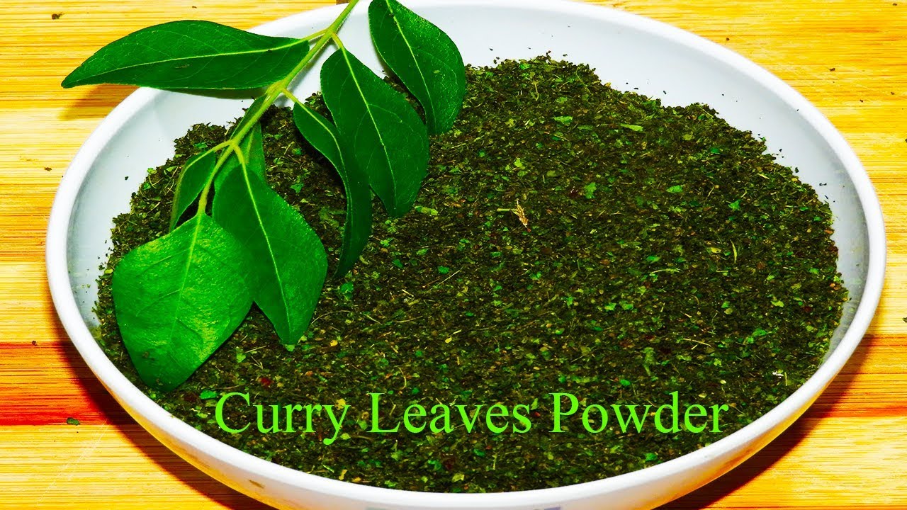 Curry Leaves Powder(கருவேப்பிலை பொடி) - Healthy Recipe - YouTube