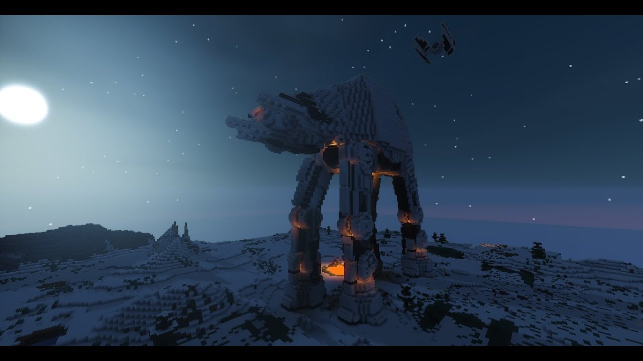 STAR WARS AT-AT WALKER [Minecraft Timelaps] - YouTube