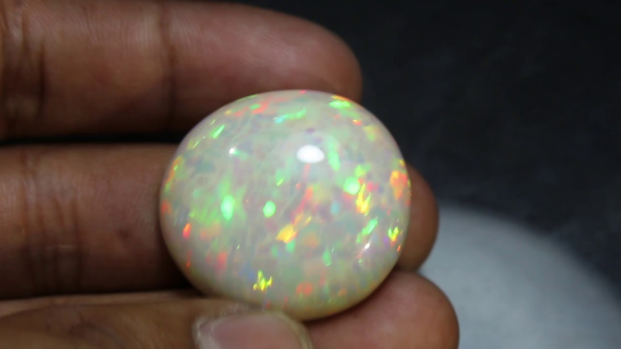 Natural Ethiopian PinFire Opal. - YouTube