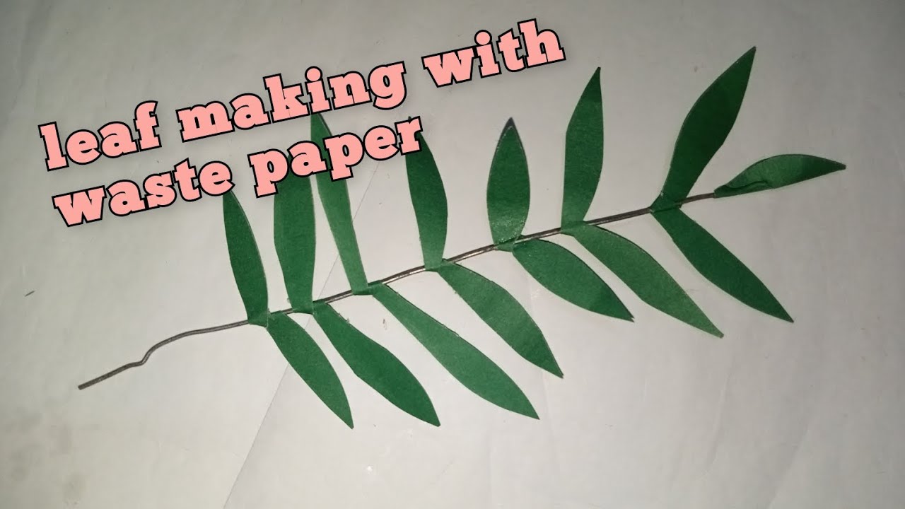 Easy Paper Tree Leaf tutorial - YouTube