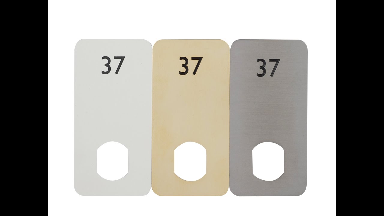 Locker number plates - YouTube