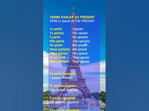 32 Learn French Every Day: Verb "PARLER" #shorts #learnfrench # ...