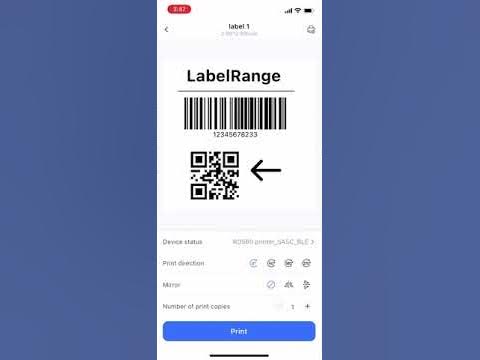 How to print labels using the Label Expert app on smartphone ...