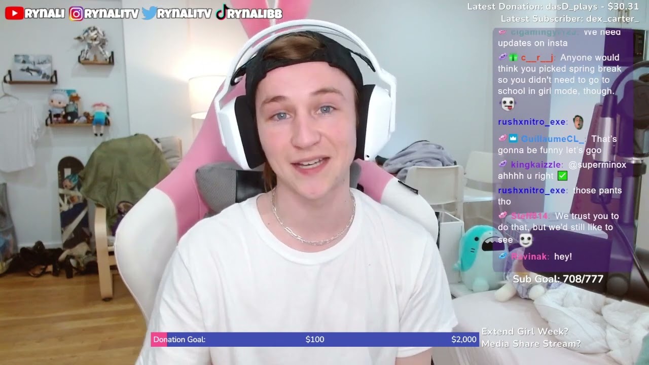 2022-03-27 - Rynali - Girl Week Starts NOW + Makeup + Gaming + GET IN ...