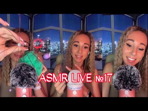 ASMR Live № 17  Ears cleaning/Mouth sounds/ Tapping/Massage/ Visual