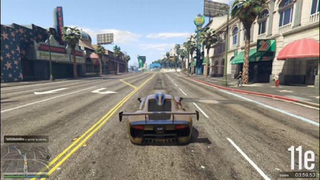 Grand Theft Auto V city hight speed - YouTube