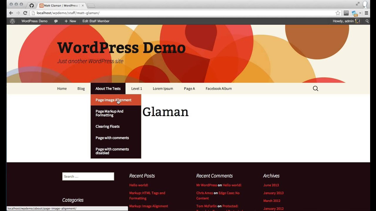 Create a Staff page in WordPress - YouTube