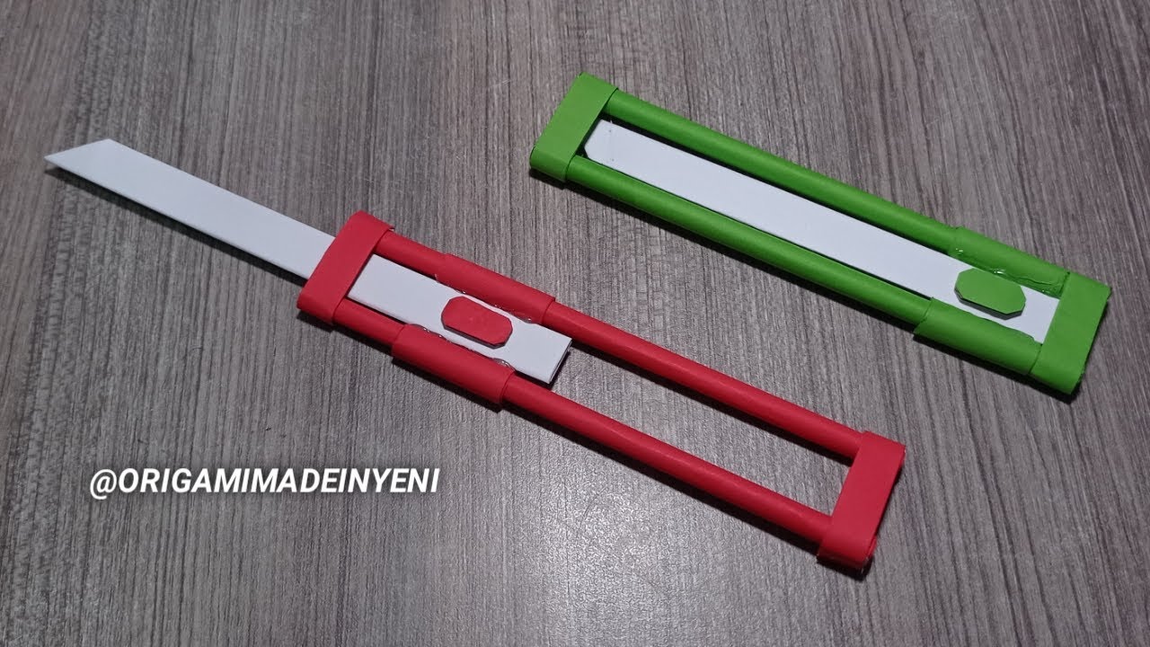 Pocket Knife Paper Easy - Origami Ninja Weapons - YouTube