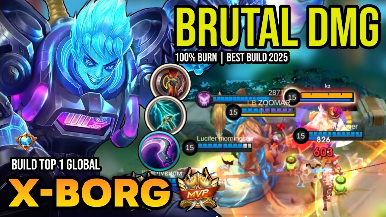 XBORG BEST BUILD 2025 | BUILD TOP 1 GLOBAL XBORG GAMEPLAY | MOBILE ...