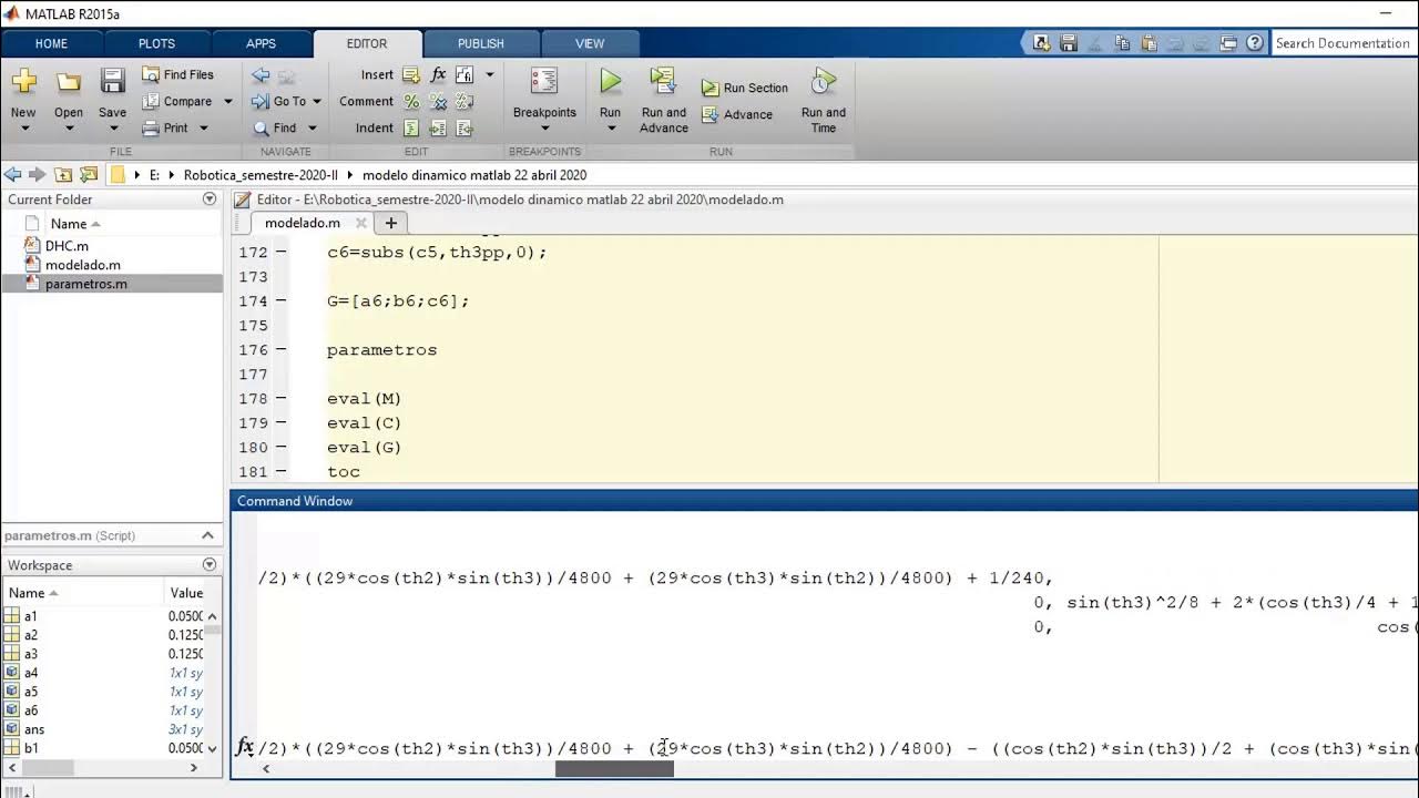 Robot 3 GDL: Dinámica directa en SIMULINK - YouTube