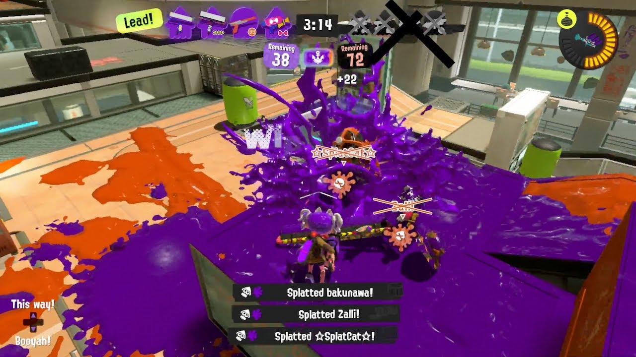 Splatoon 3: Smoother Splat Zones [9(2)-2, Carbon Roller Deco] - YouTube