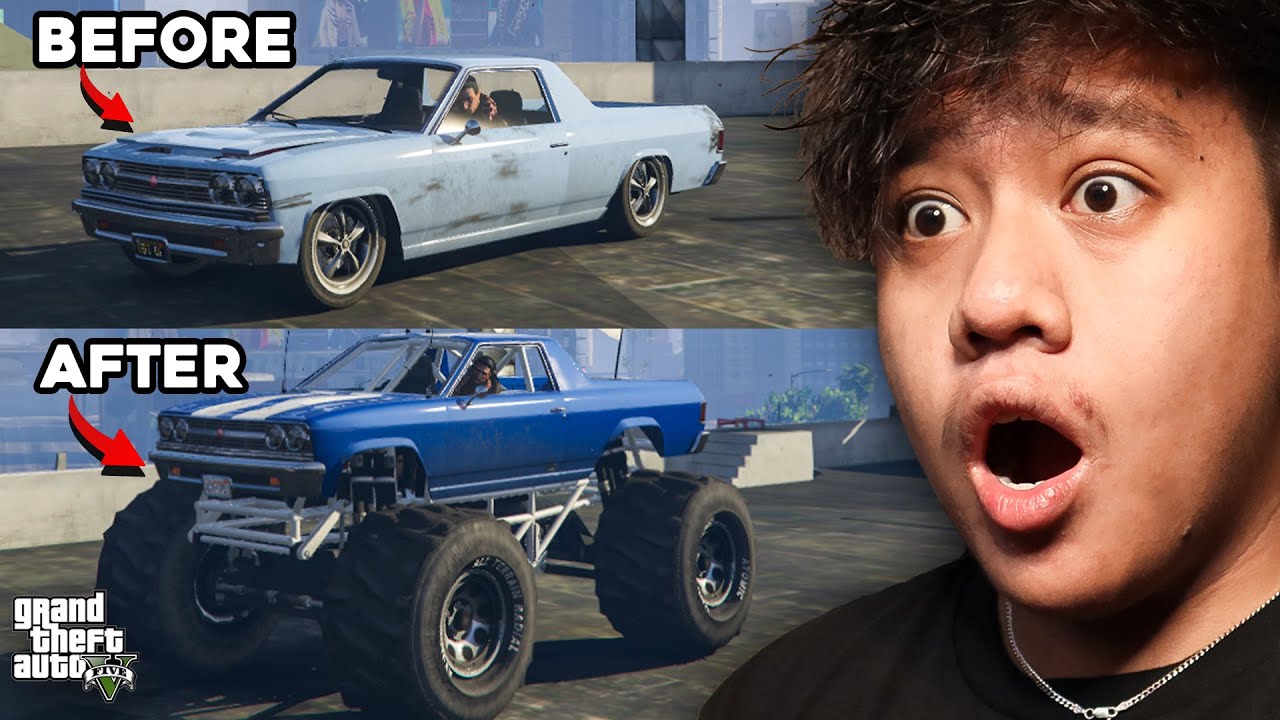 Transforming Muscle Car Into a Monster Truck! *insane* - YouTube