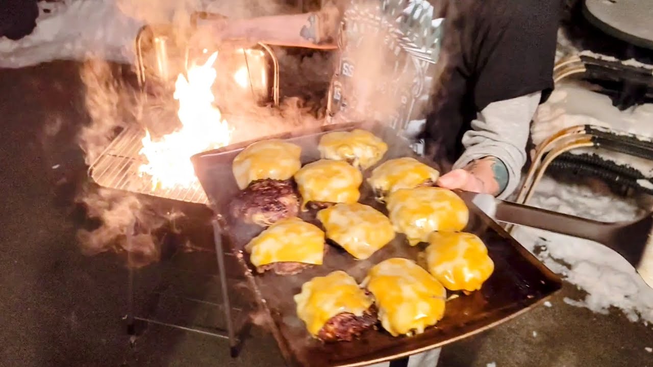 Pauline's Famous Polar Vortex Burgers! - YouTube