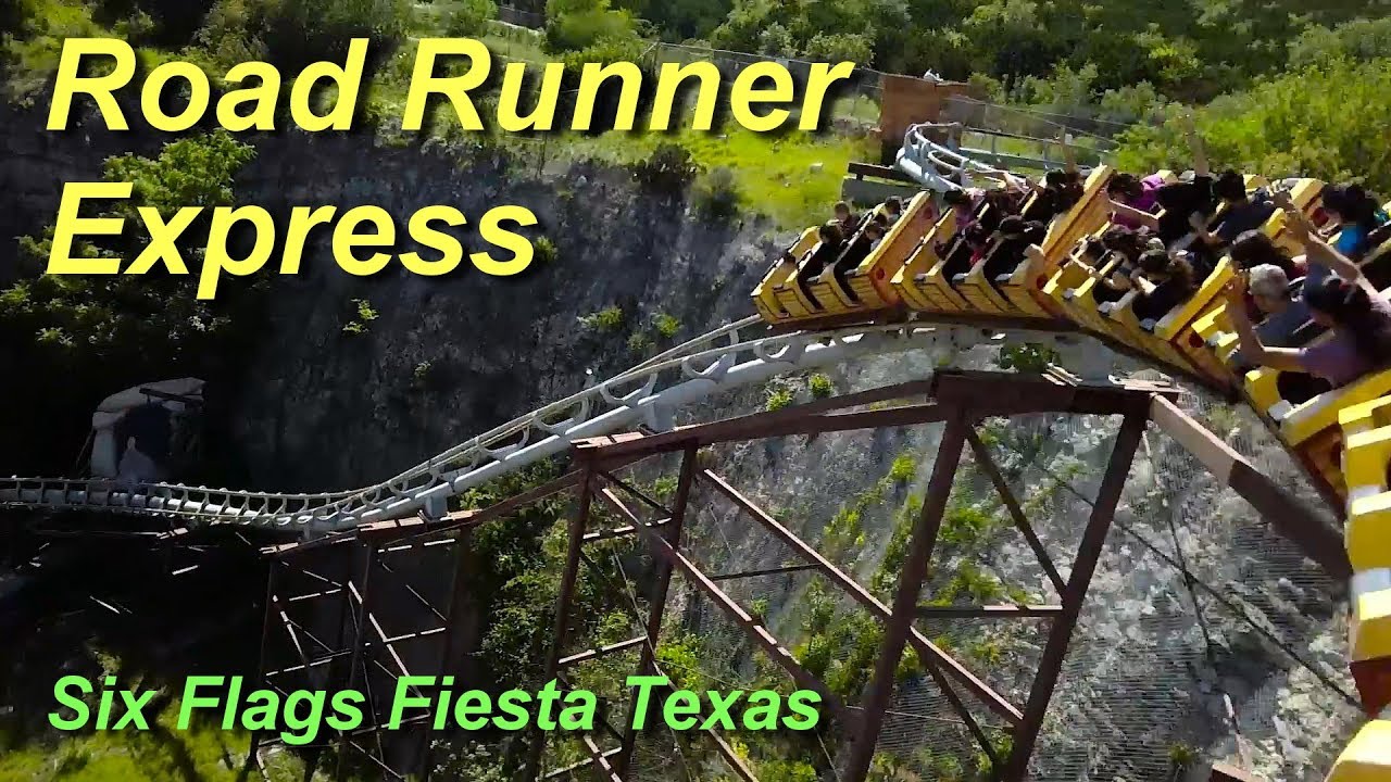 2018 Road Runner Express Roller Coaster On Ride HD POV Six Flags Fiesta ...