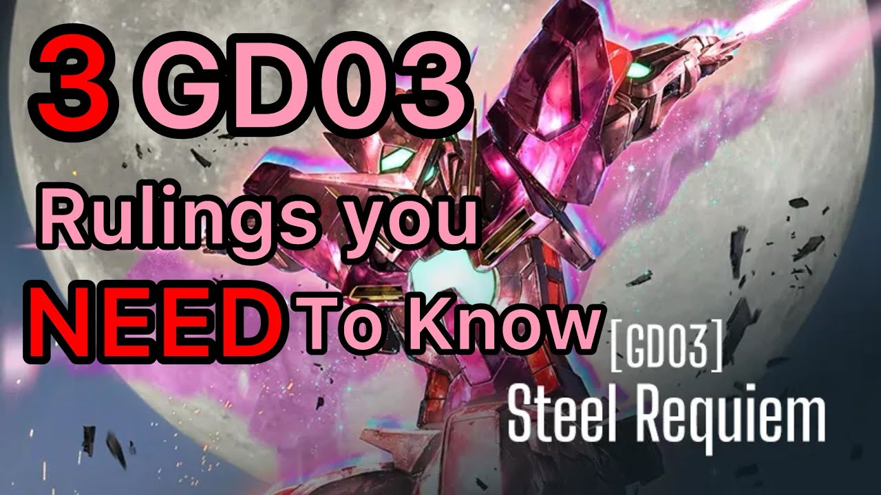 3 GD03 Rulings you NEED To Know for Gundam TCG - YouTube