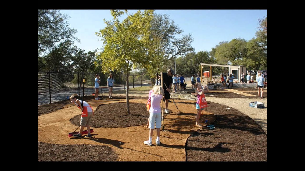 River Place Elementary Titan Gardens Installation Day - YouTube