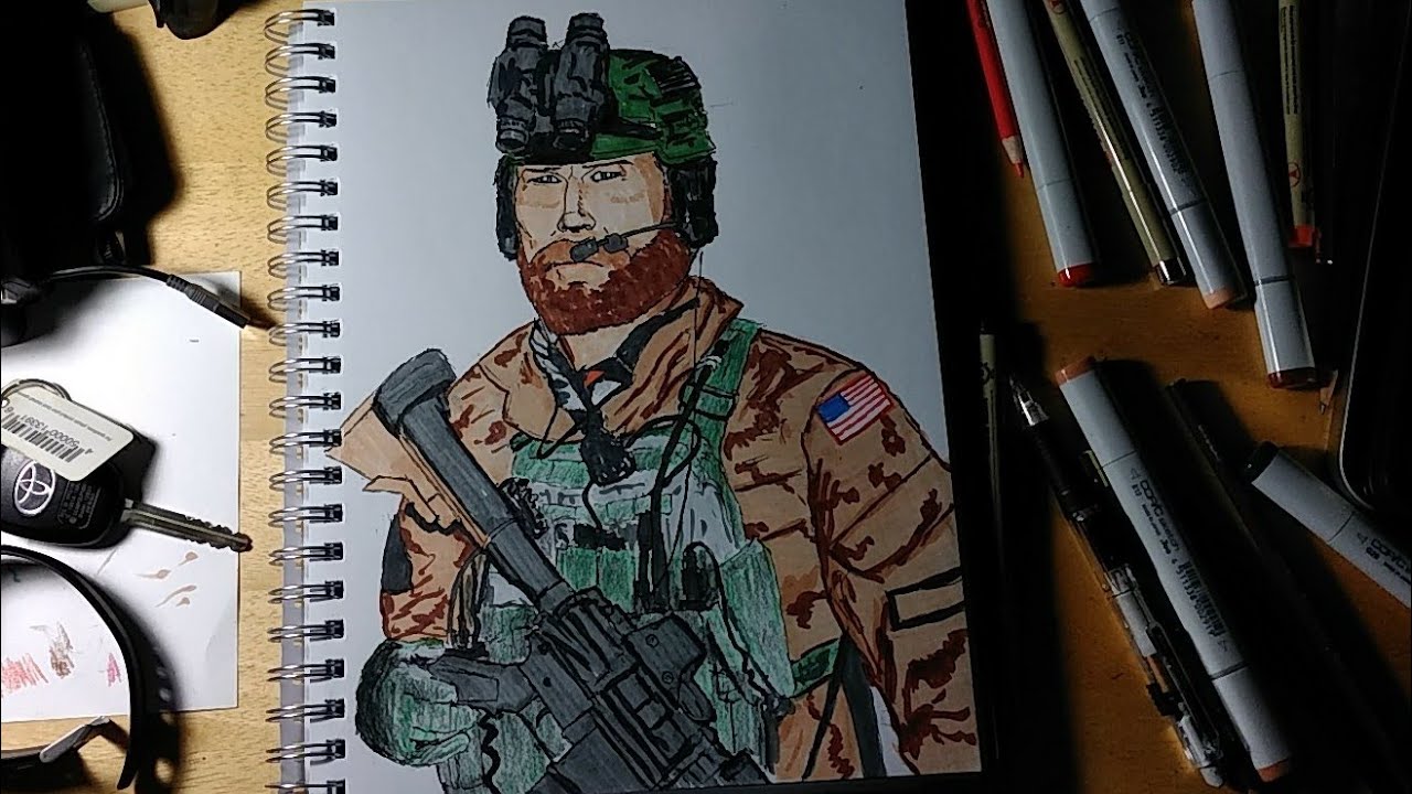Kyle Lamb, special forces,Delta force, 21 year veteran, drawing - YouTube