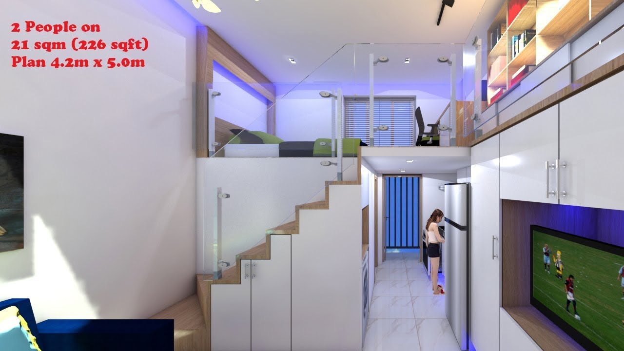 Tiny Apartment Design | Micro Apartment 21sqm (226 sqft) | Never Too ...