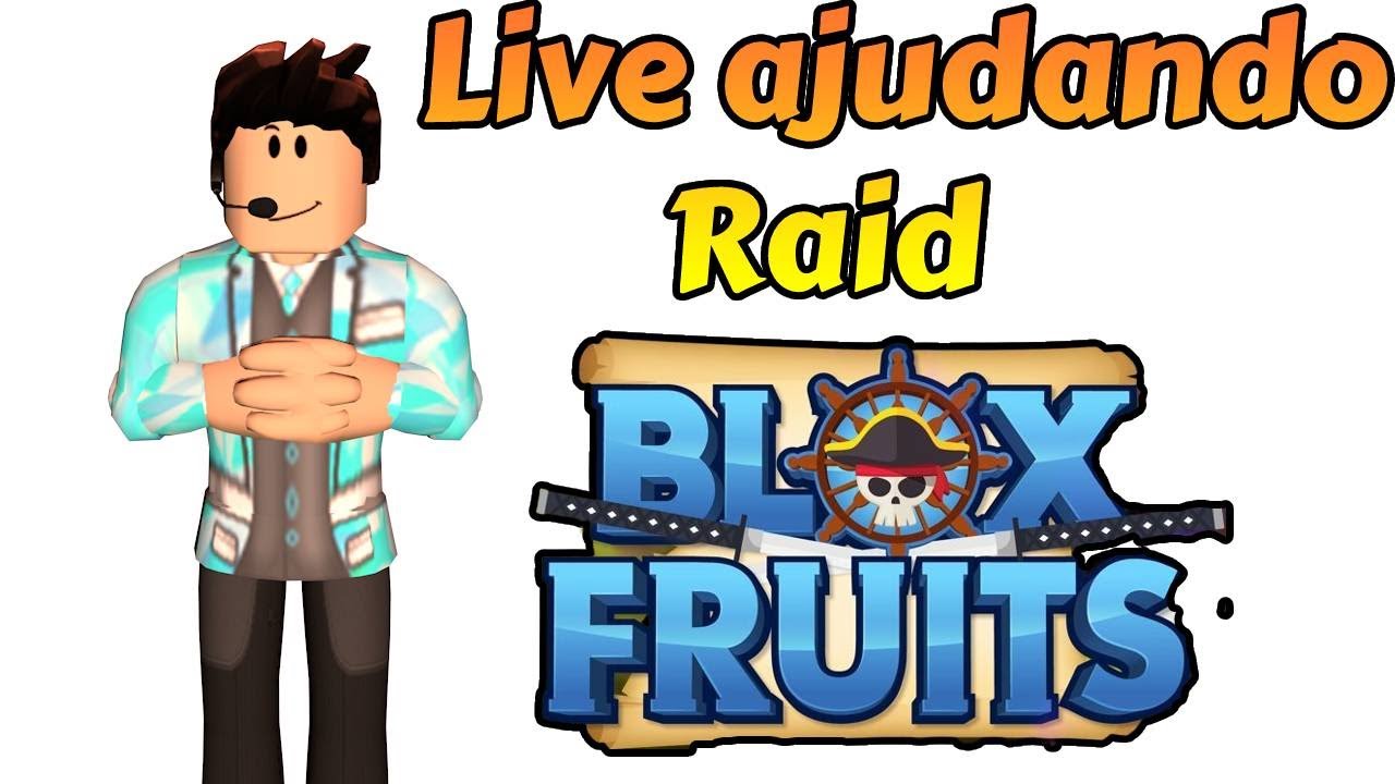 AJUDANDO RAID BLOX FRUIT! LIVE - ROBLOX - YouTube