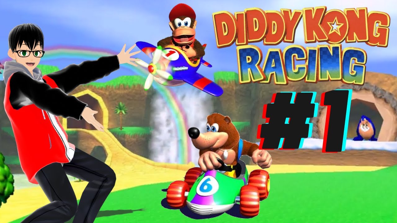 Diddy Kong Racing Part 1: Dino Domain and Snowflake Mountain - YouTube