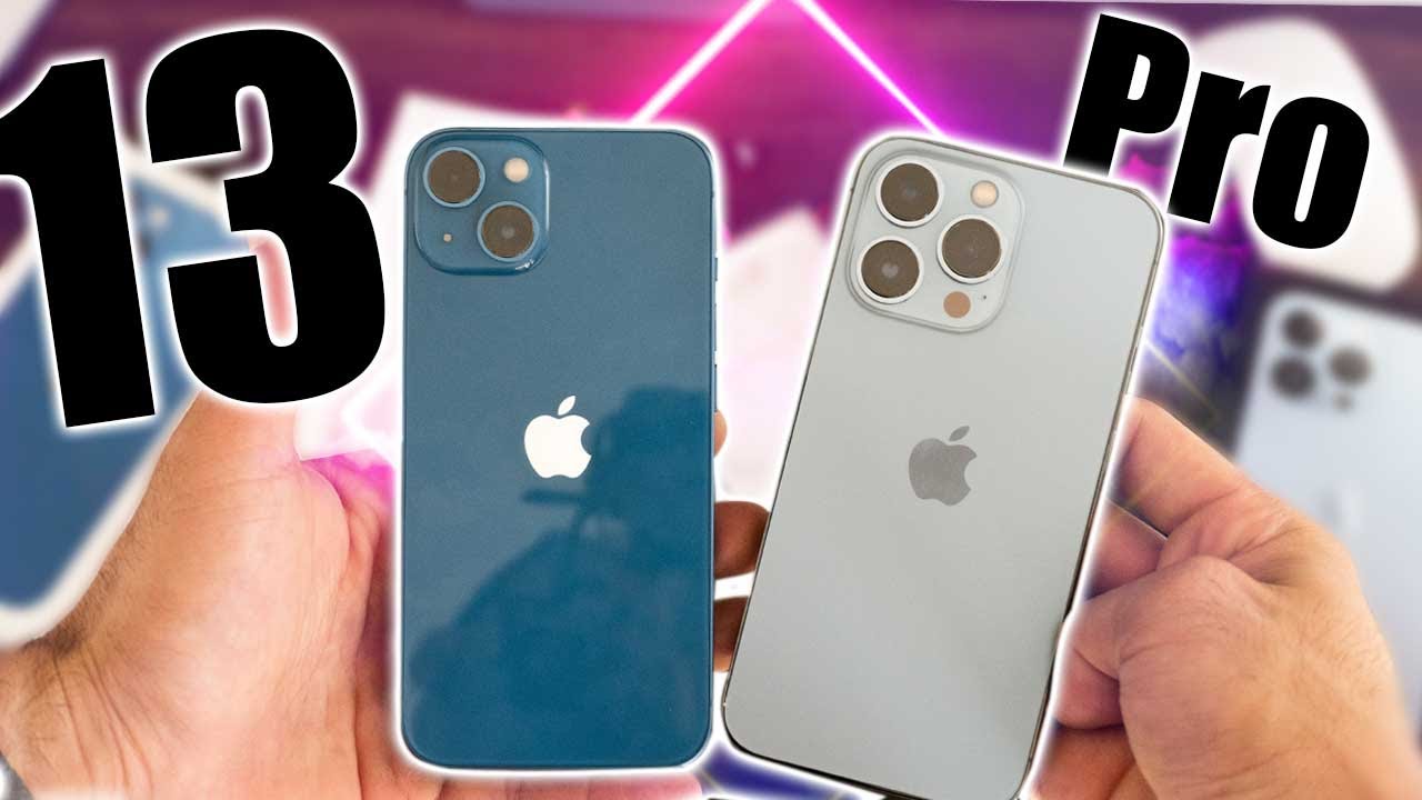 NEW iPhone BLUE 13 vs 13 Pro - Ultimate Hands ON Color Comparison ...