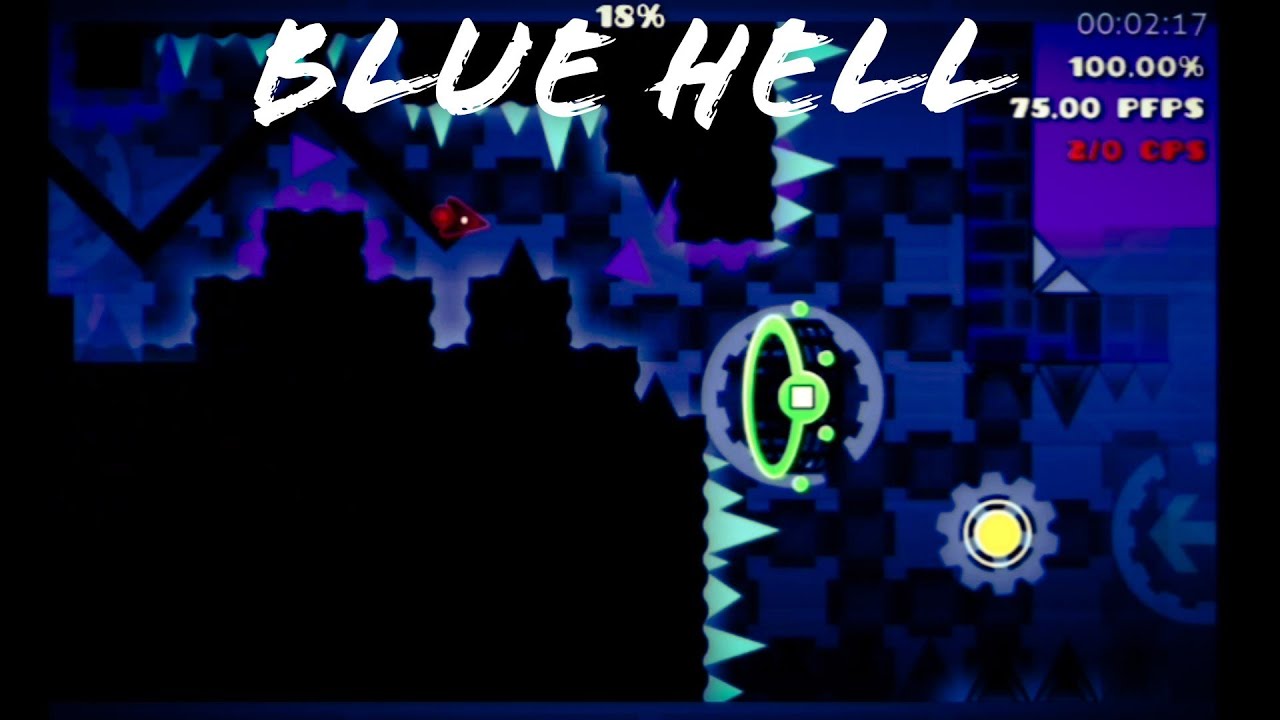 (easy demon) blue hell 100% complete by lazye - YouTube