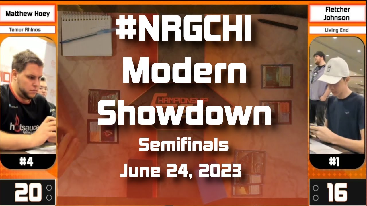 NRG Modern Showdown: Semifinals Matthew Hoey (Temur Rhinos) VS Fletcher ...
