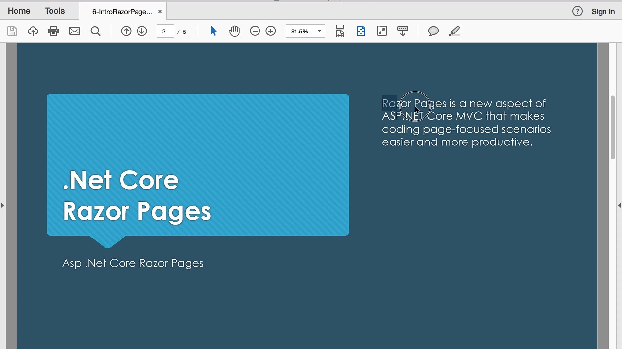 Progra Web - 6 IntroRazorPages 1 Intro - YouTube