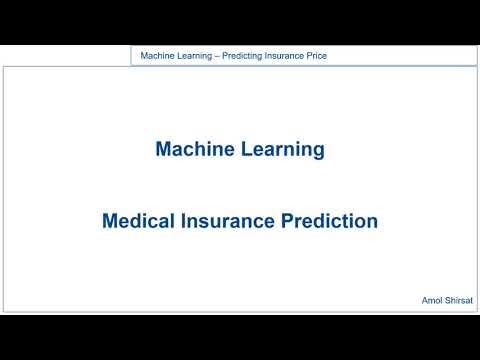 Machine Learning Model for Medical Insurance Price - YouTube