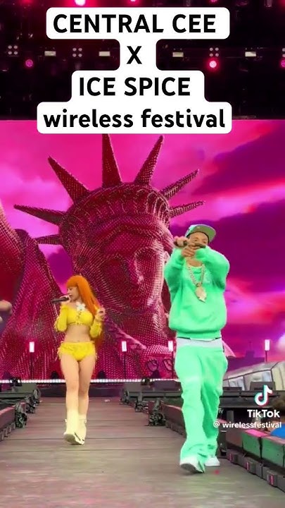Central Cee and Ice Spice performance at wireless festival - YouTube
