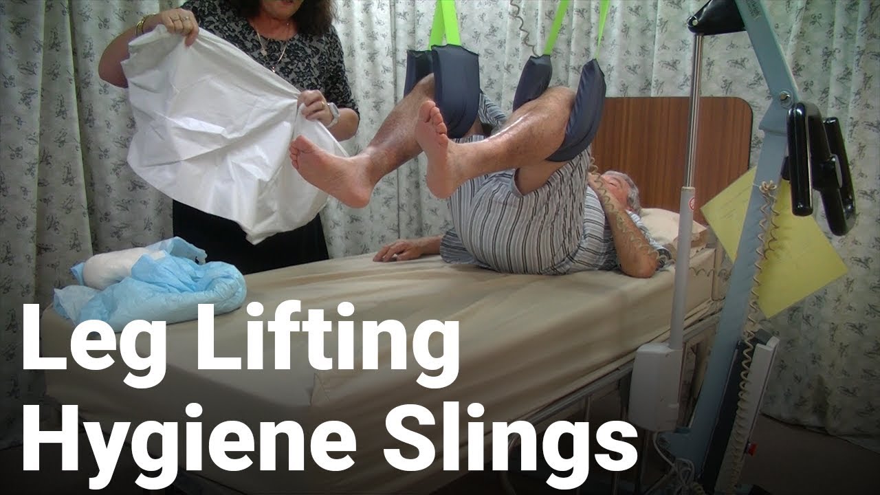 Leg Lifting Hygiene Slings - YouTube