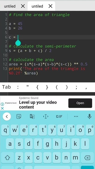 find the area of triangle - YouTube