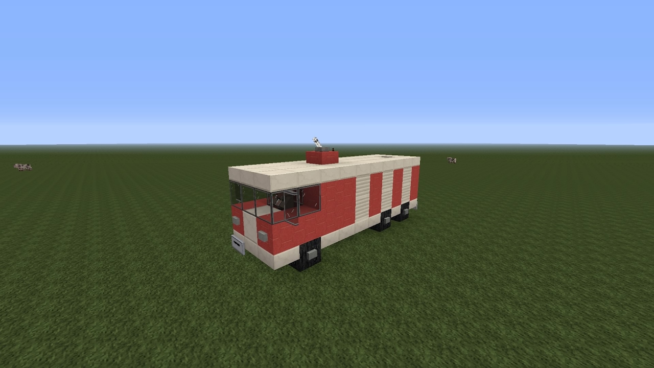Minecraft Feuerwehrauto bauen ( Tutorial ) - YouTube