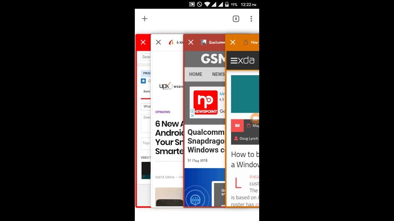 Horizontal tabs in Chrome v67 for Android ||chrome Tweaks - YouTube