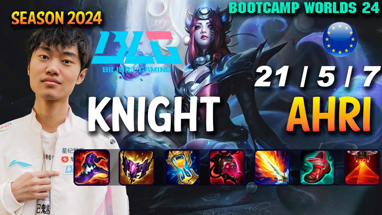 BLG Knight AHRI vs QUINN Mid - Patch 14.21 EUW Ranked WORLDS 2024 ...