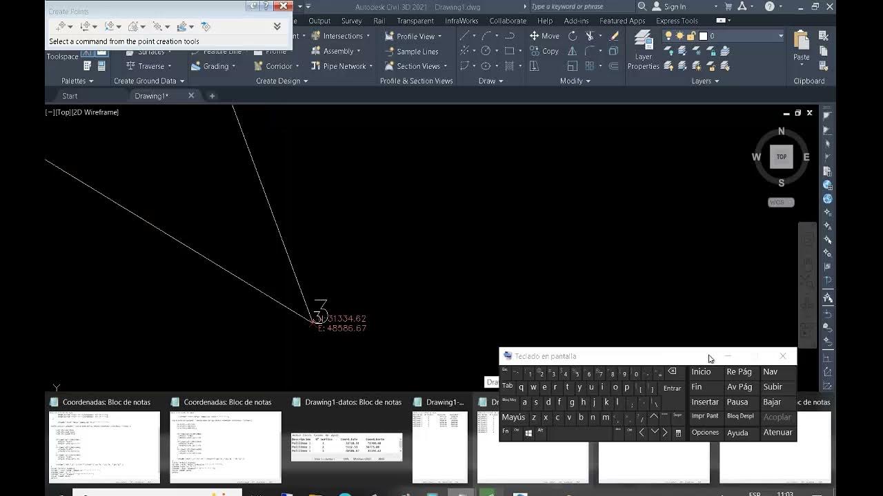 8 Auto Lisp point table - YouTube