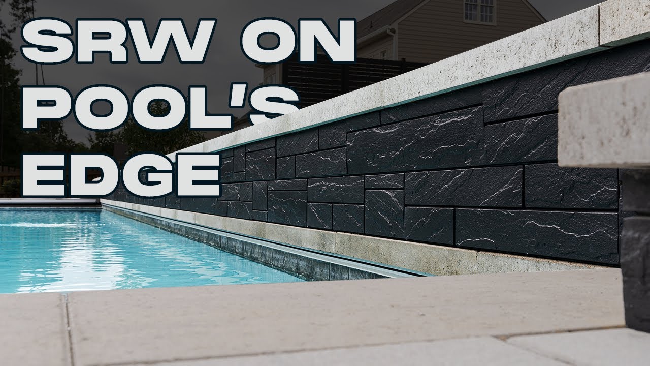 Split Face Block Retaining Wall Pool