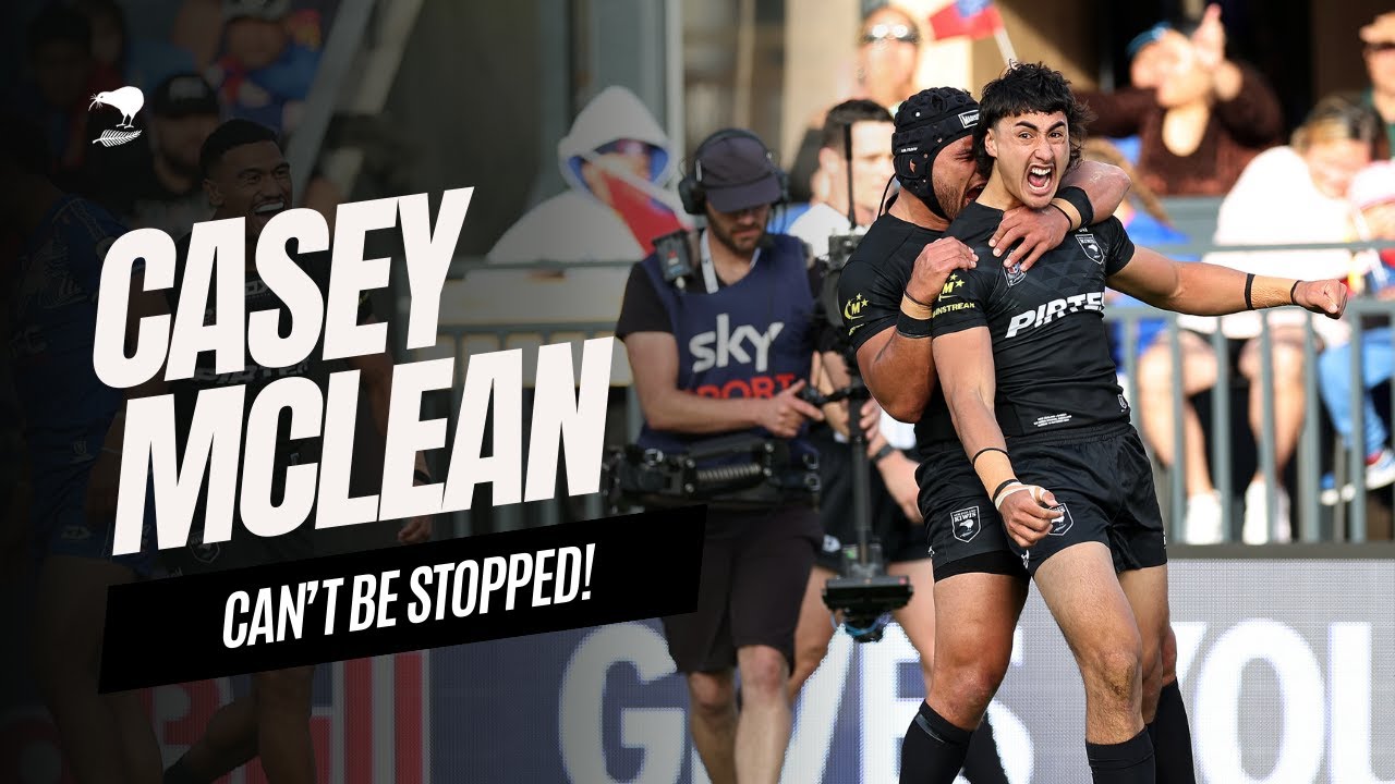 Casey McLean Scores in Every Test for the Kiwis - YouTube