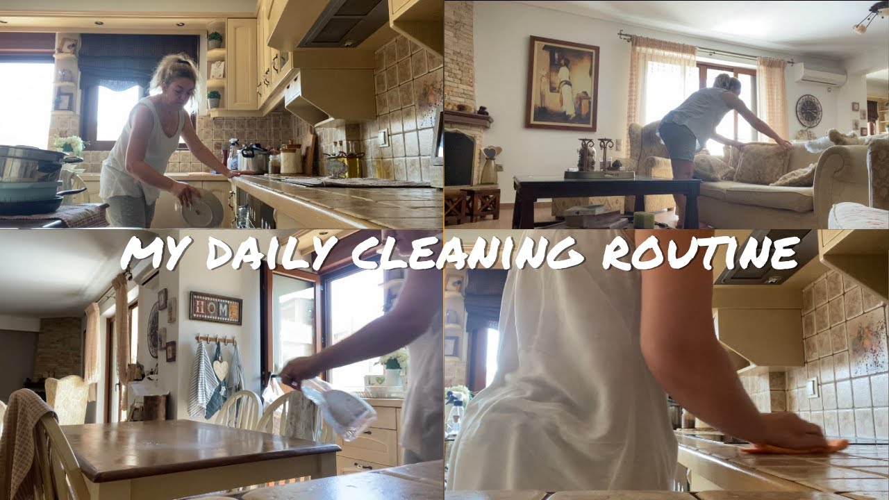 MY DAILY CLEANING ROUTINE 🧹 ΚΑΘΗΜΕΡΙΝΗ ΡΟΥΤΙΝΑ ΚΑΘΑΡΙΟΤΗΤΑΣ 🧹 ΚΑΘΑΡΙΖΩ ...