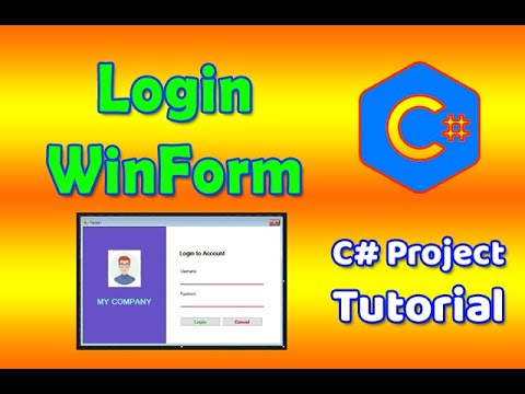C# Tutorials|Visual Studio Login Form|Create a Stunning Login Form ...