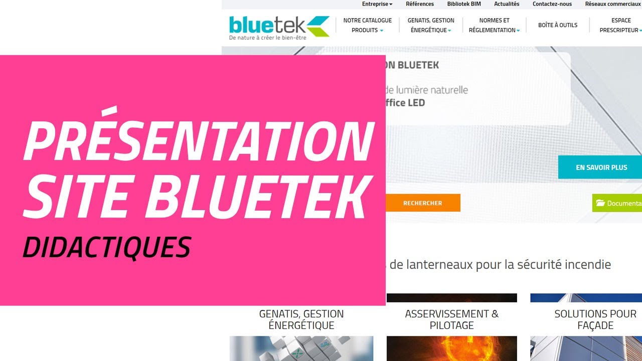 Présentation du site internet Bluetek.fr - YouTube
