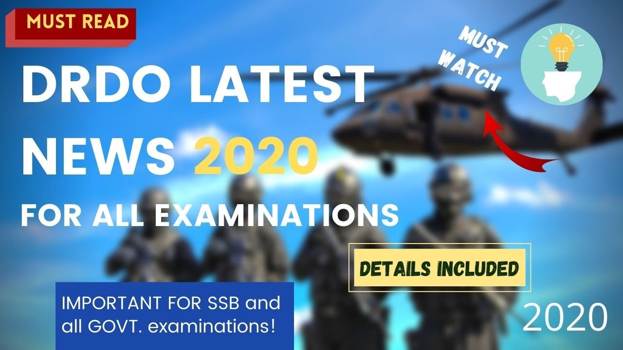 DRDO NEWS 2020 | Latest | Part 1 - YouTube