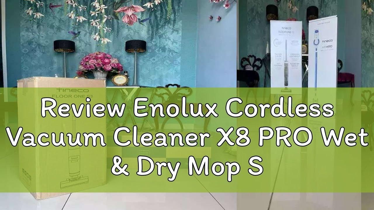 Review Enolux Cordless Vacuum Cleaner X8 PRO Wet & Dry Mop Smart 3in1 ...