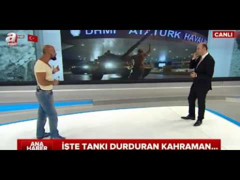 Tankın Önüne Yatan Adam A Haber'in Konuğu (Askeri Darbe)