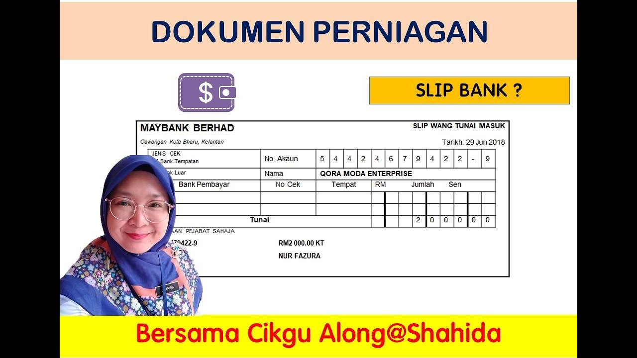 3.2 DOKUMEN SUMBER - SLIP BANK - YouTube