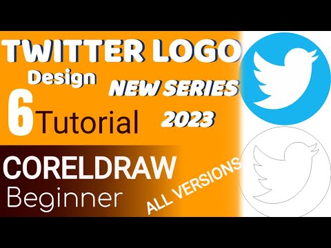 How to make a Twitter logo in Coreldraw | 6 tutorial coreldraw ...