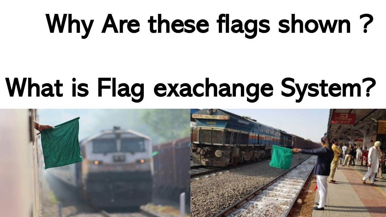 Why Green Flag is Shown by FlagMan on the station? Why two trains shows ...